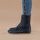 Women's Blue Barefoot High Ankle Boots - Atlantis Handmade Shoes ...