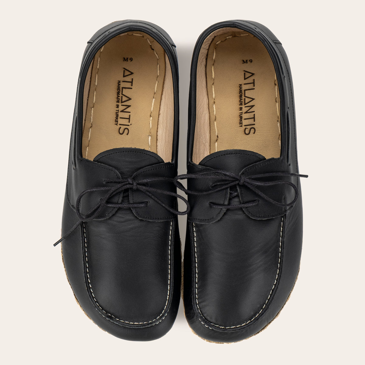 Men's Black Dock Shoes - Atlantis Handmade Shoes – Atlantis Handmade Shoes