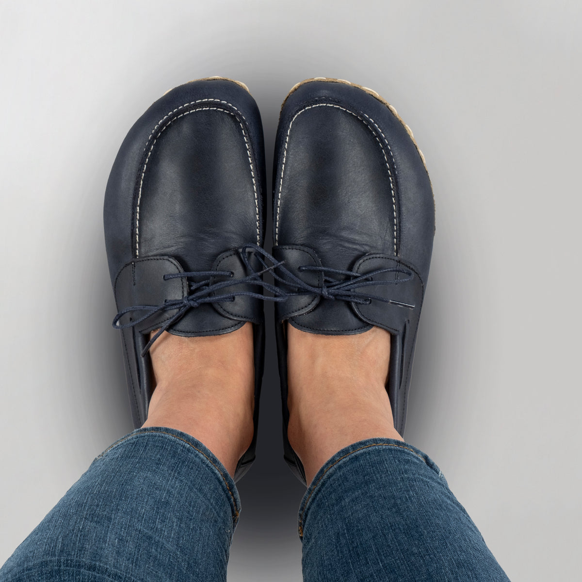 Men's Blue Dock Shoes - Atlantis Handmade Shoes – Atlantis Handmade Shoes