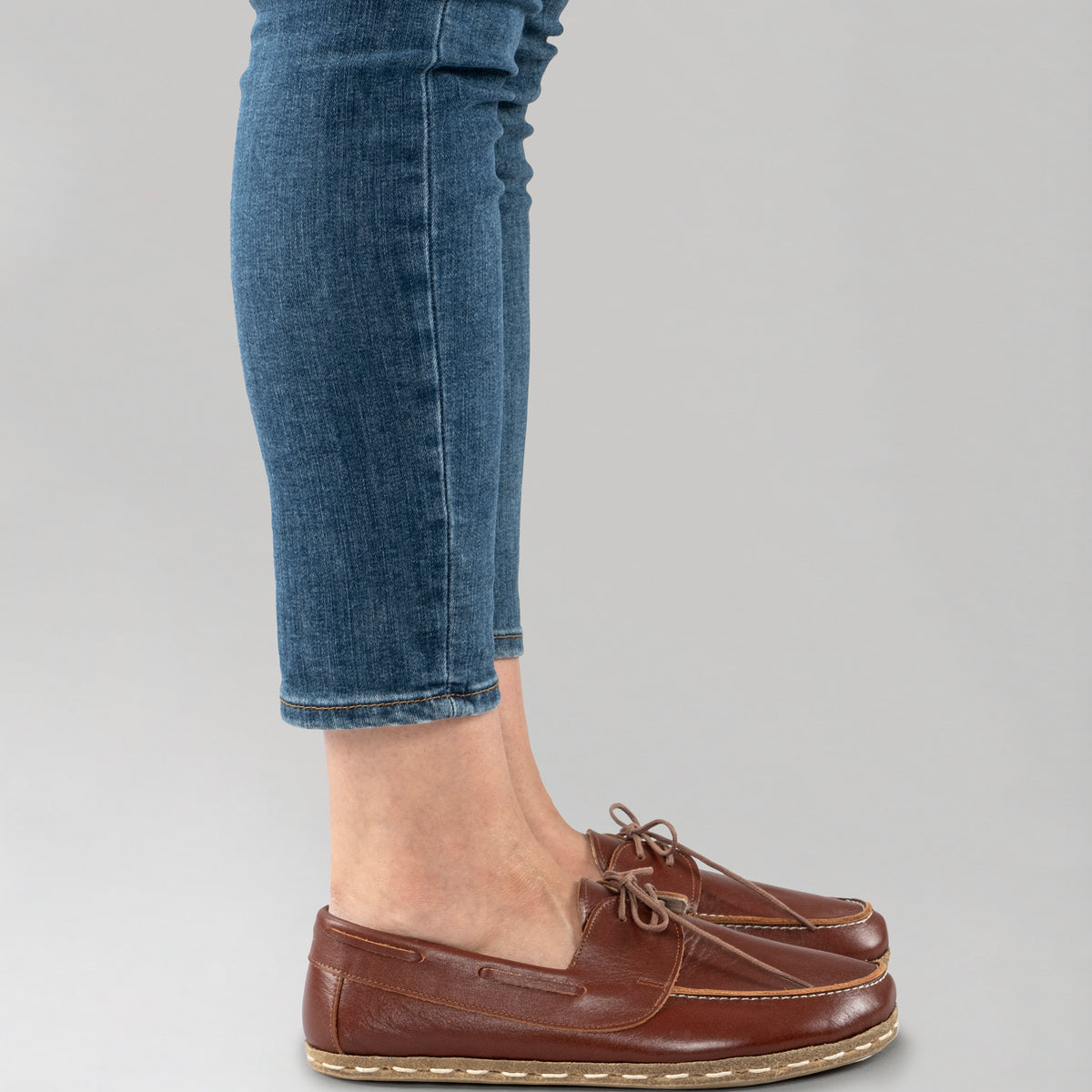 Women's Peru Brown Dock Shoes - Atlantis Handmade Shoes – Atlantis ...