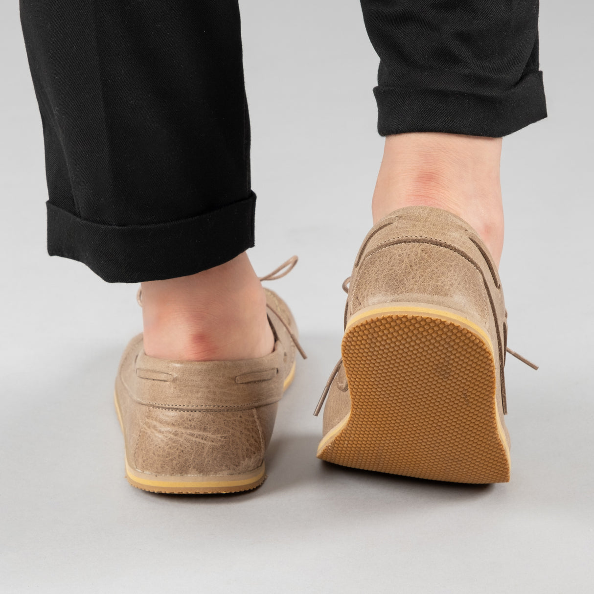 Women's Tan Boat Shoes - Turkish Minimalist Shoes for Women – Atlantis ...