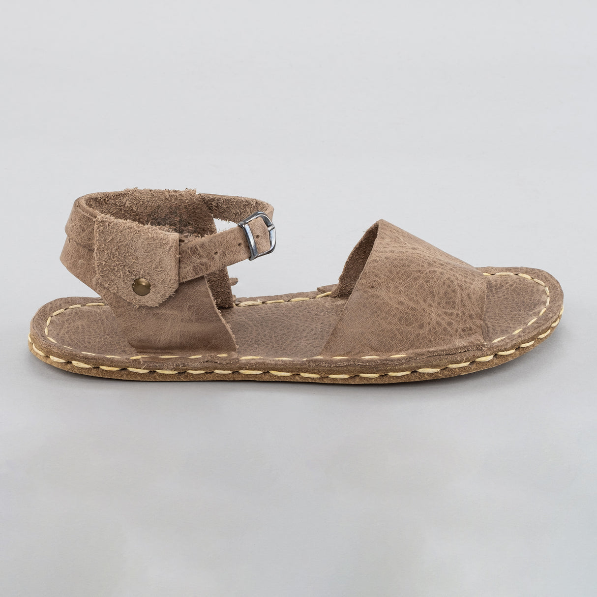 Women's Opened Toe Tan Barefoot Sandals - Atlantis Handmade Shoes ...