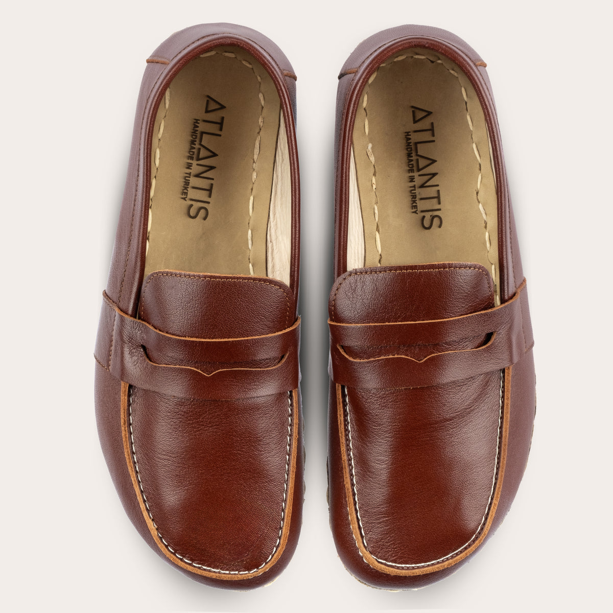 Men's Peru Penny Loafers - Leather Handmade Barefoot Shoes – Atlantis ...