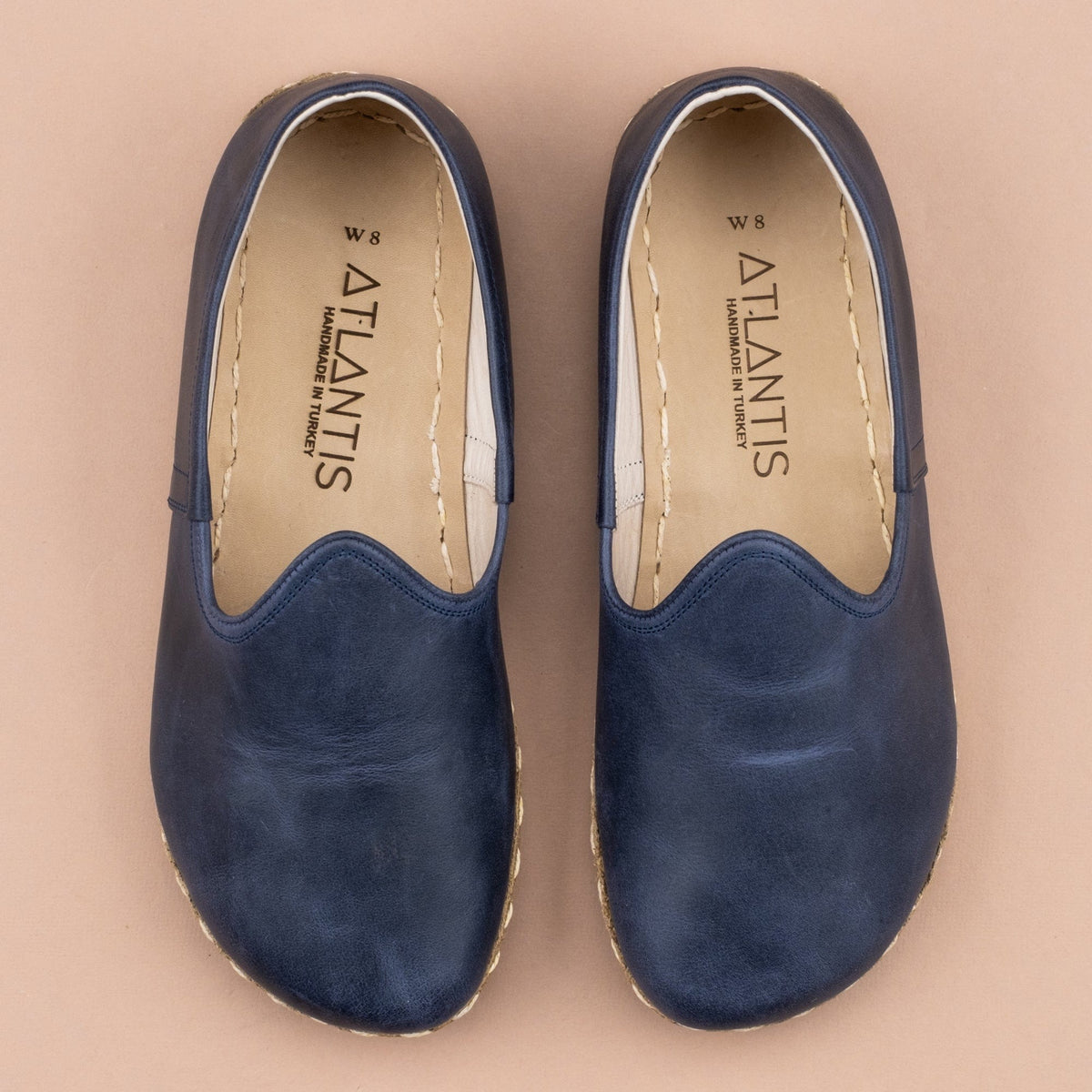 Women's Blue Barefoots - Turkish Barefoot Shoes – Atlantis Handmade Shoes