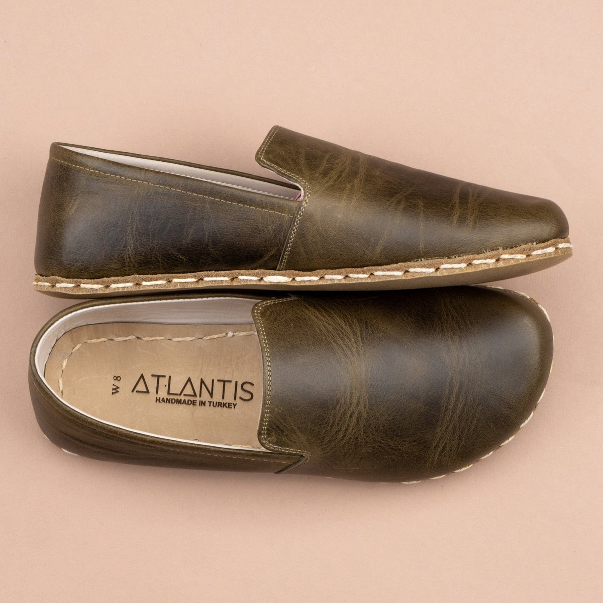 Women's Green Minimalists - Turkish Barefoot Shoes – Atlantis Handmade ...