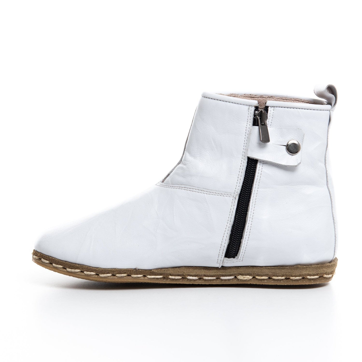 Men's White Boots - Turkish Boots for Men : Atlantis Handmade Shoes ...