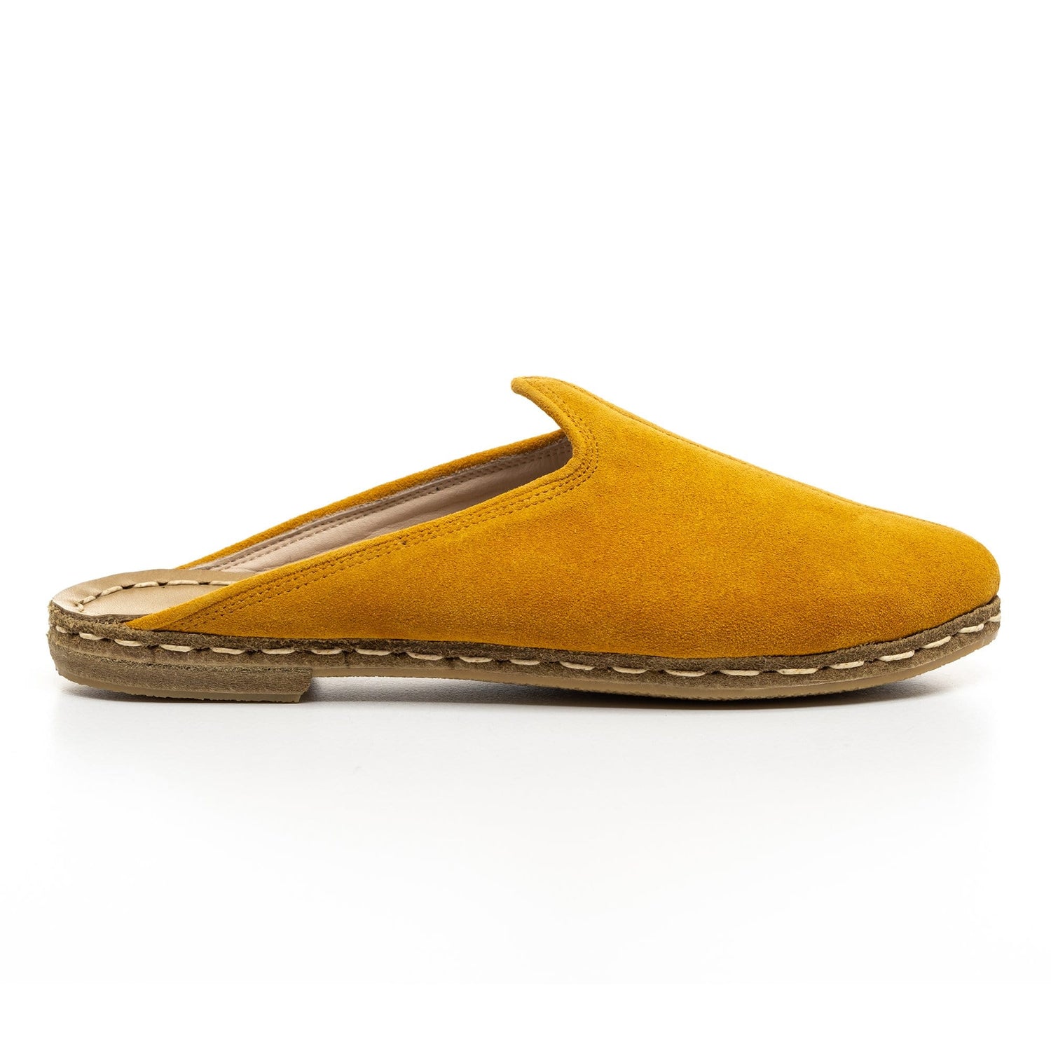 Men's Yellow Slippers - Turkish Slippers for Men : Atlantis Handmade ...