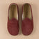 Women's Burgundy Barefoot Shoes - Turkish Wider Shoes for Women ...